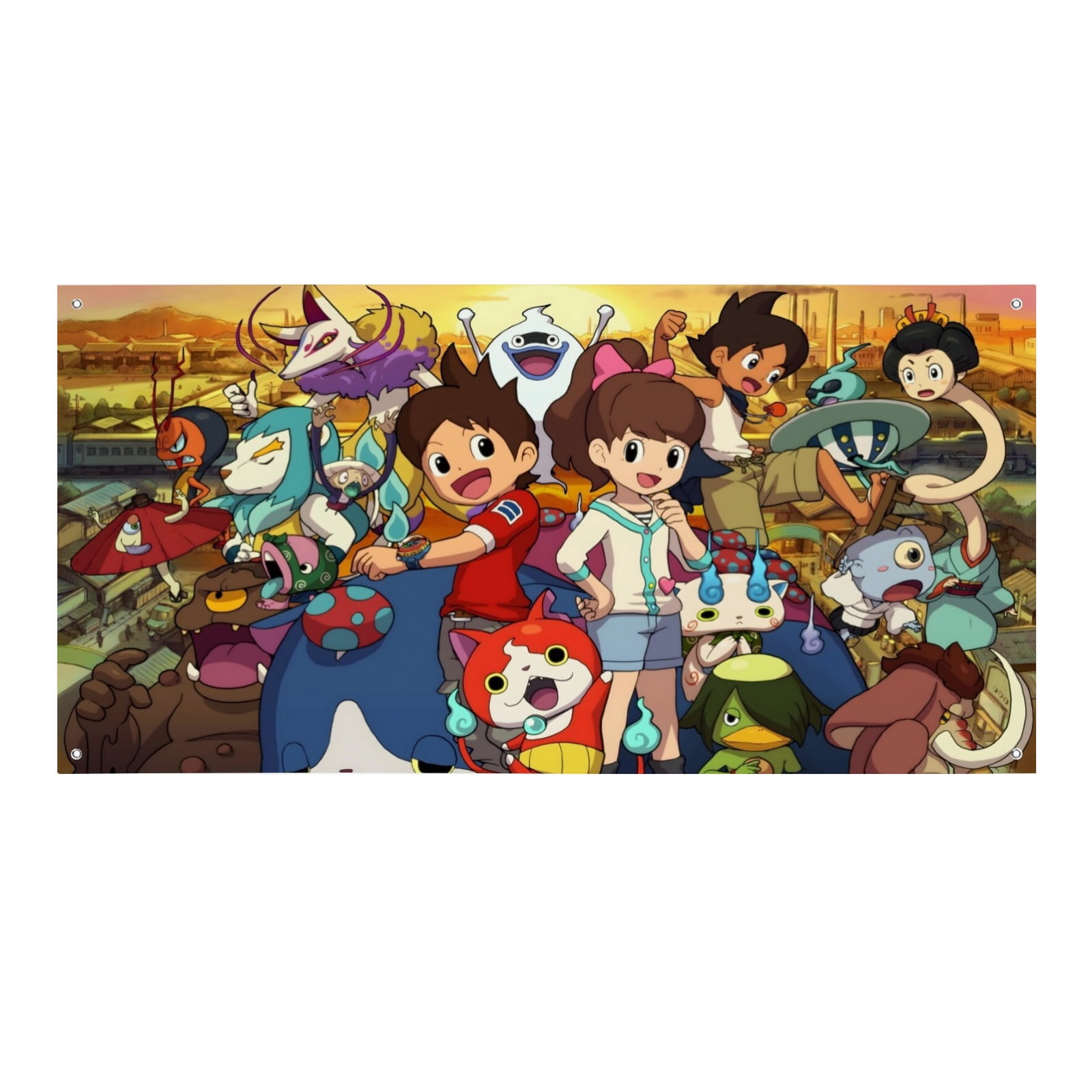 Yokai Watch-Theme Backdrops Banner Birthday Party Decor Supplies ...