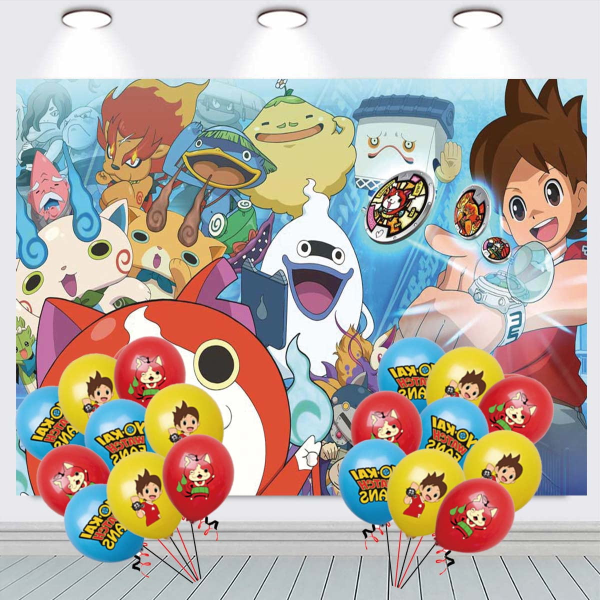 Yokai Watch Yo-kai Watch Banner Backdrop Background Birthday Balloons ...