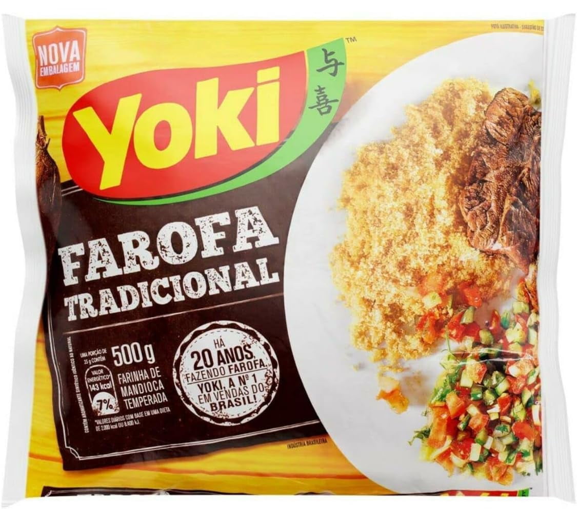 Yoki Farofa Tradicional 500G.2 Pack (1.10 Lbs) - Walmart.com