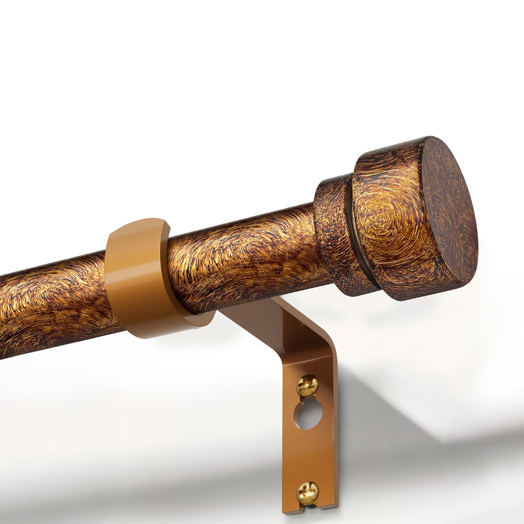 Yokila Vintage Gold Curtain Rod for Windows 16 to 120 Inches 1 ...