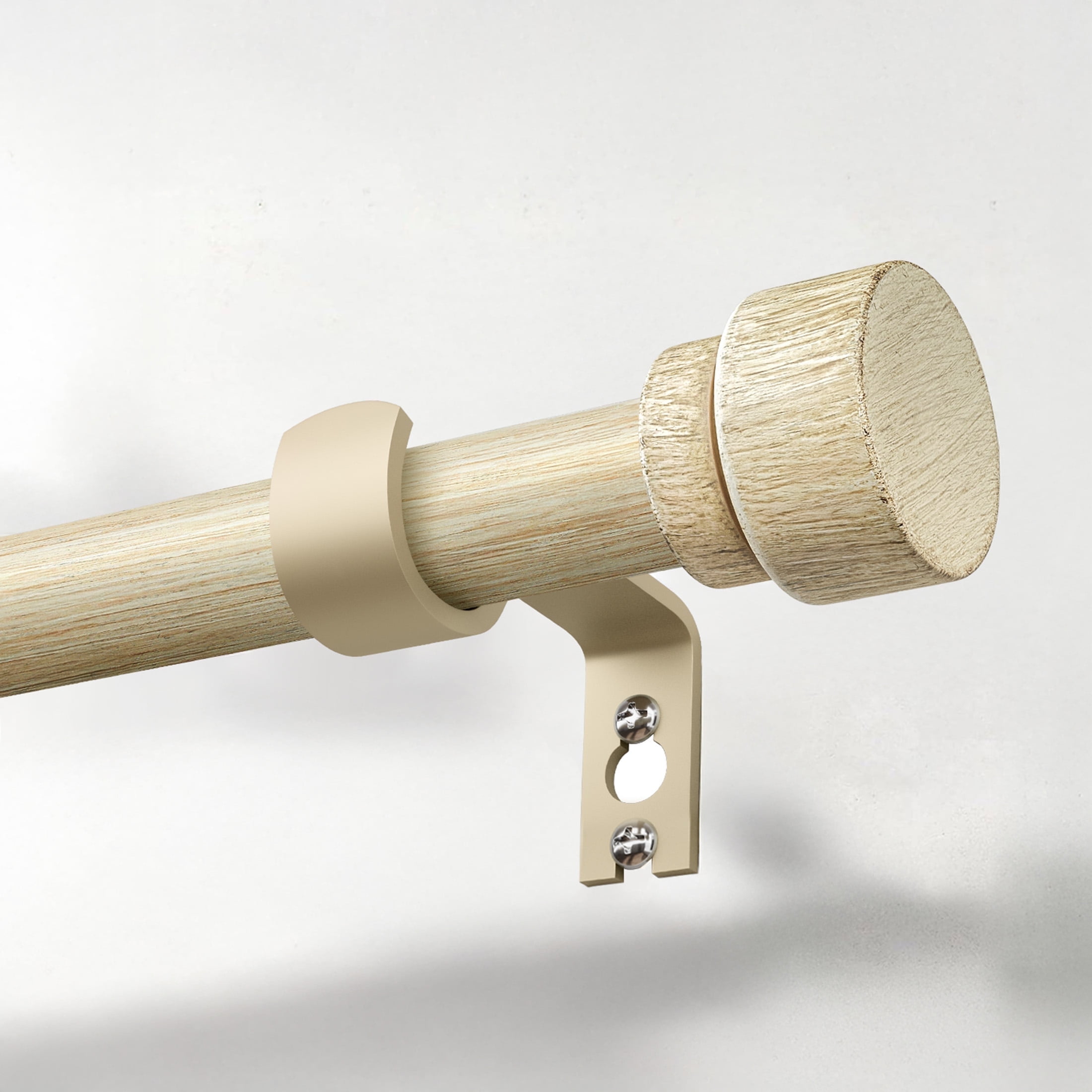 Yokila Vintage Beige Curtain Rod for Windows 16 to 60 Inches 1 ...