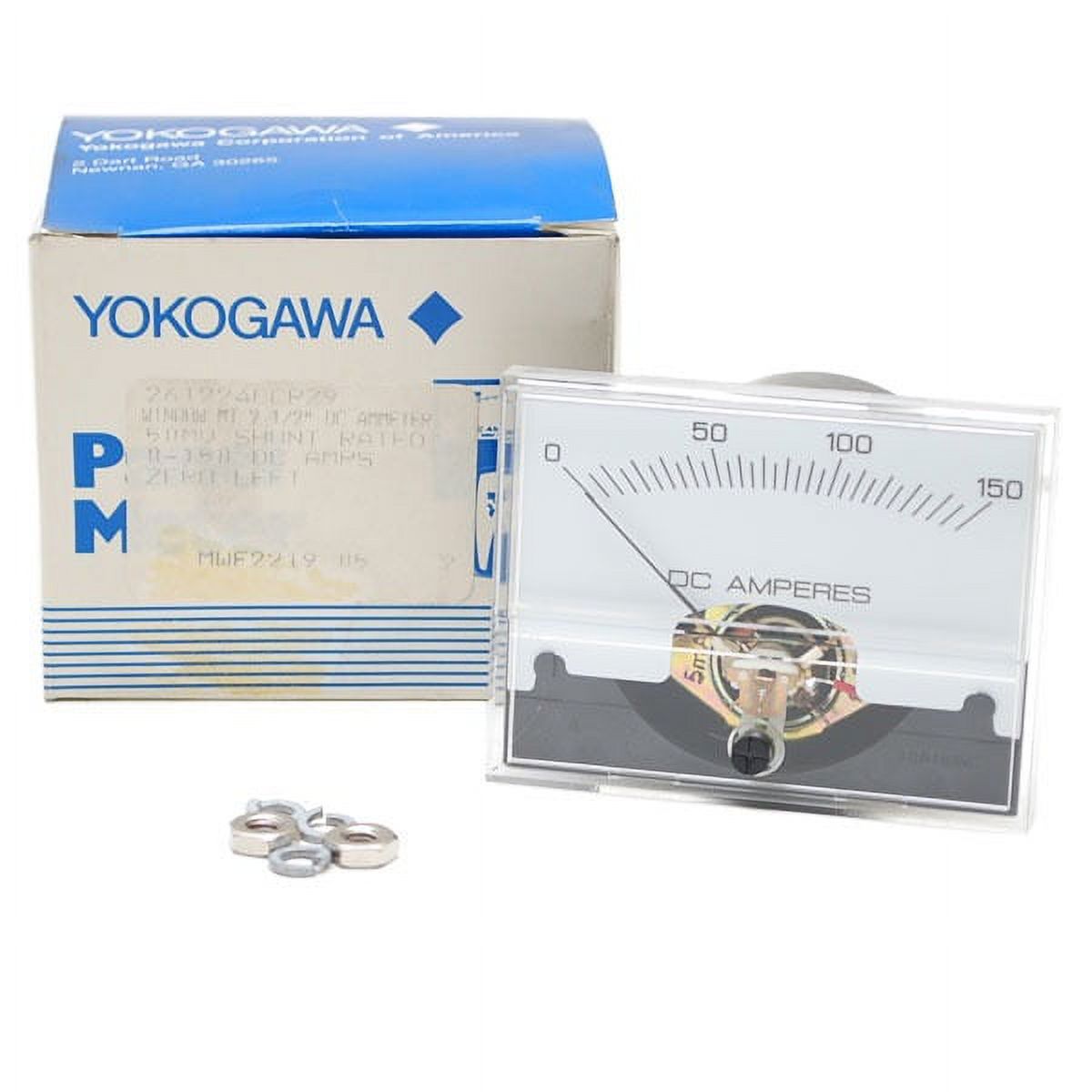 Yokogawa 261224ECPZ9 White 0-150 DC Amp Boat Meter Gauge - Walmart.com