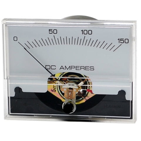 Yokogawa 261224ECPZ9 White 0-150 DC Amp Boat Meter Gauge - Walmart.com