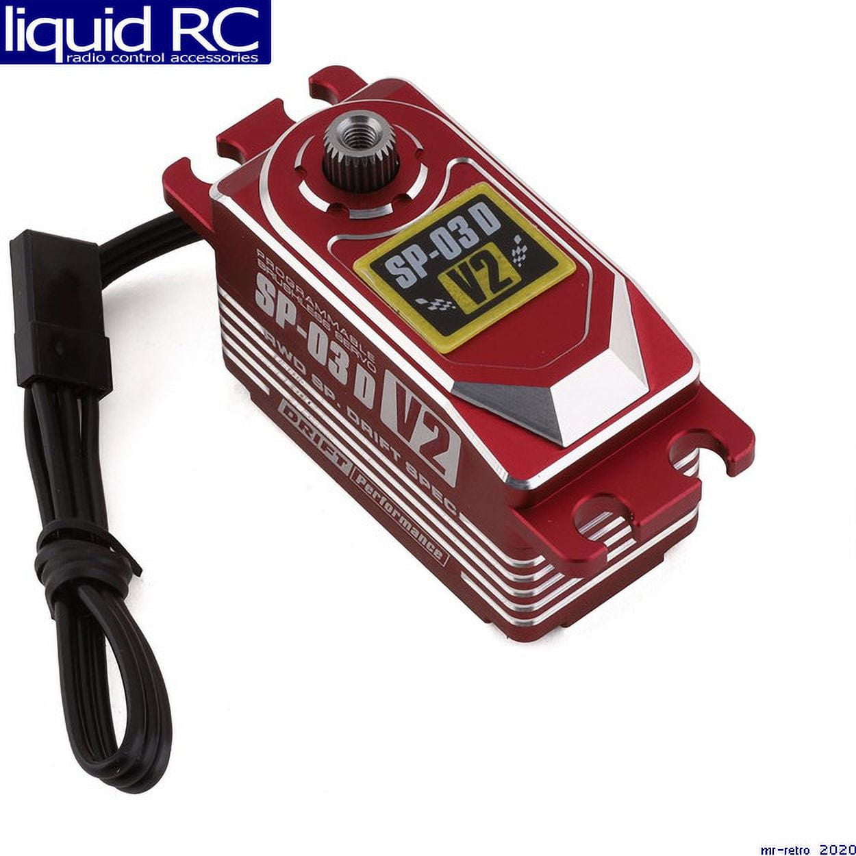 Yokomo SP-03DV2RA Sp-03 D V2 Programable brushless Drift Servo (Red) - Walmart.com