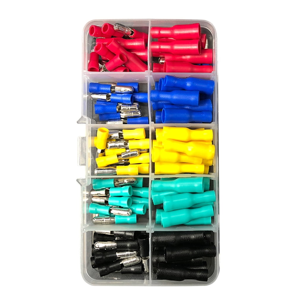 Yokua 100pcs 5 Colors insulated Male Female Quick Wire Terminal ...