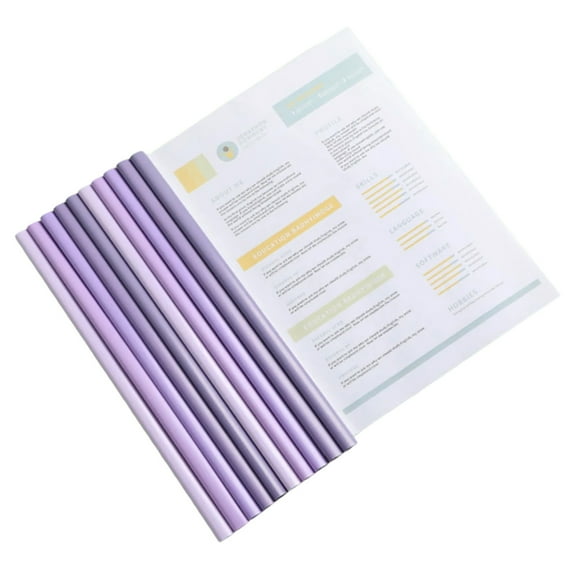 Yokua 10Pcs 60 Sheet Capacity Binder Paper Protector, Report Folders ...