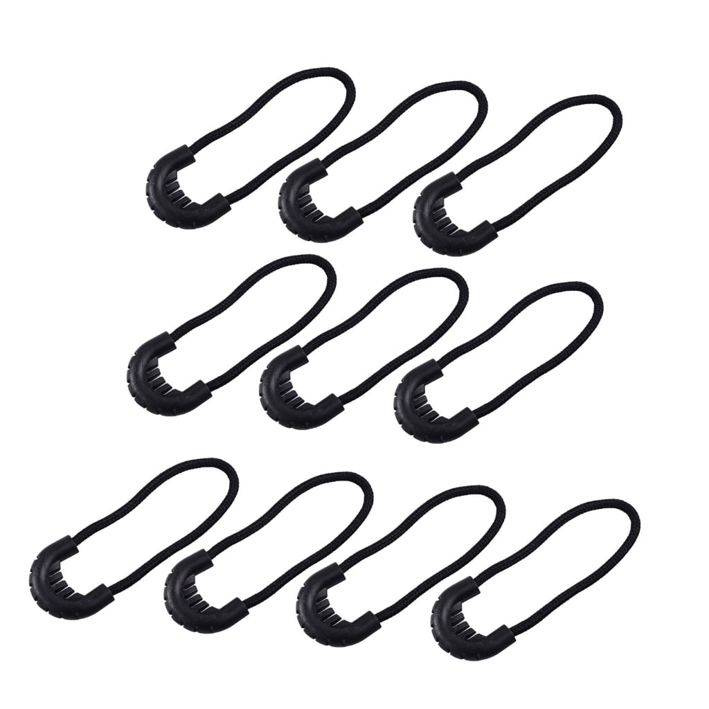 Yokua 10lots Zippers Pull Zips Pullers Rope Sliders Cord Fastener Cord ...