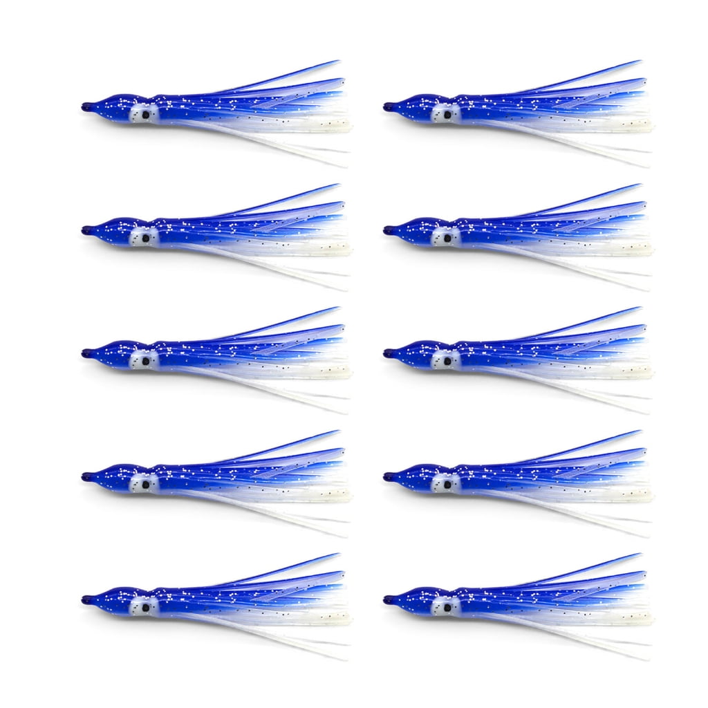 Yokua 10pcs Luminescent Simulation Squid Soft Baits Hook Attracting ...