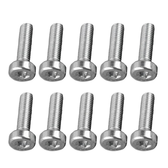 Yokua 10pcs Silver Torx Spline Screw Bolt T27 5mmx18mm M5X18 Fit For ...
