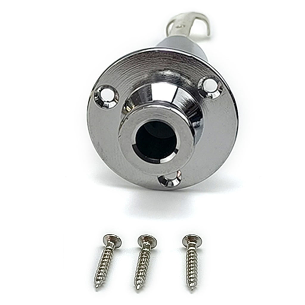 Yokua 1set Electric Guitar Mono Endpin Socket Plug 6.35mm End Pin ...
