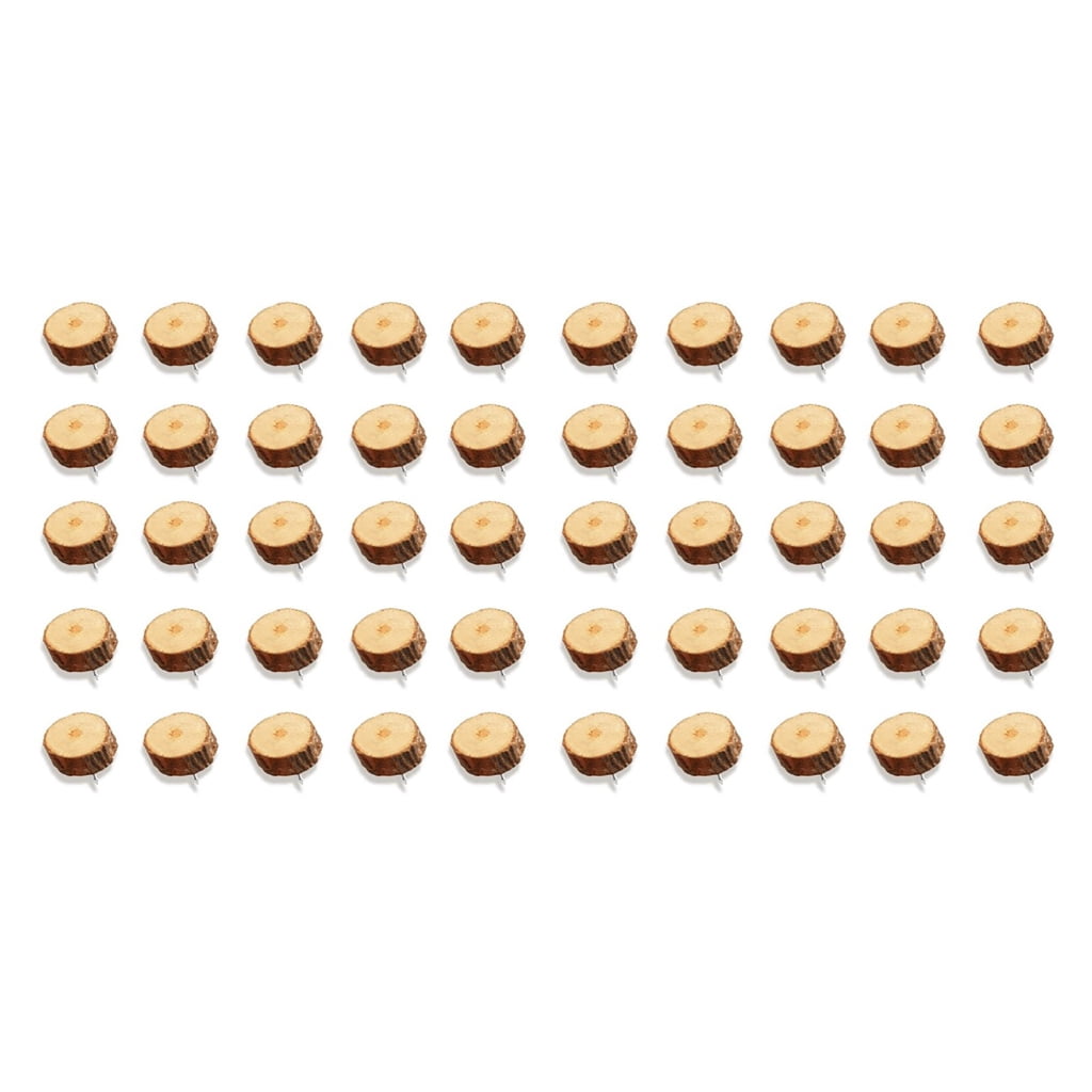 Yokua 20/40/60 Pcs Decorative Pushpins Pine Chip Push Pins Thumb Tacks ...