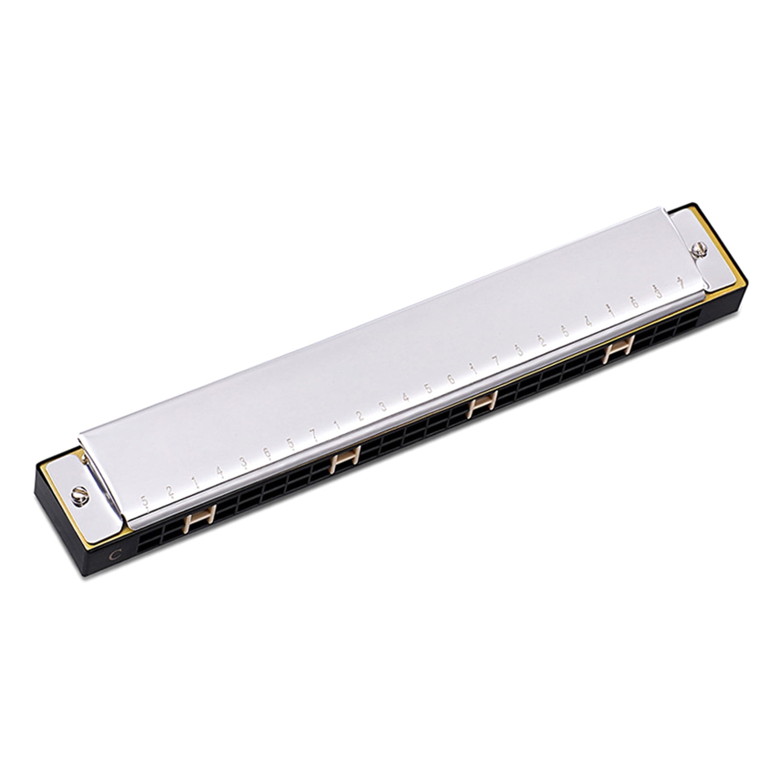 Yokua 24-Hole Tremolo Harmonica,Performance Competition Mouth Organ for ...