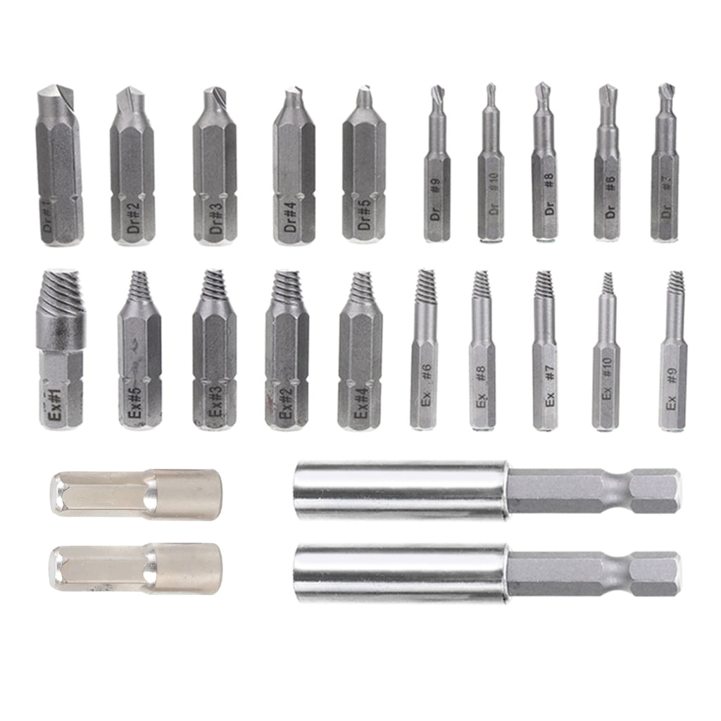 Yokua 24Pcs Damaged Screw Extractor Remover for Stripped Head Screws ...