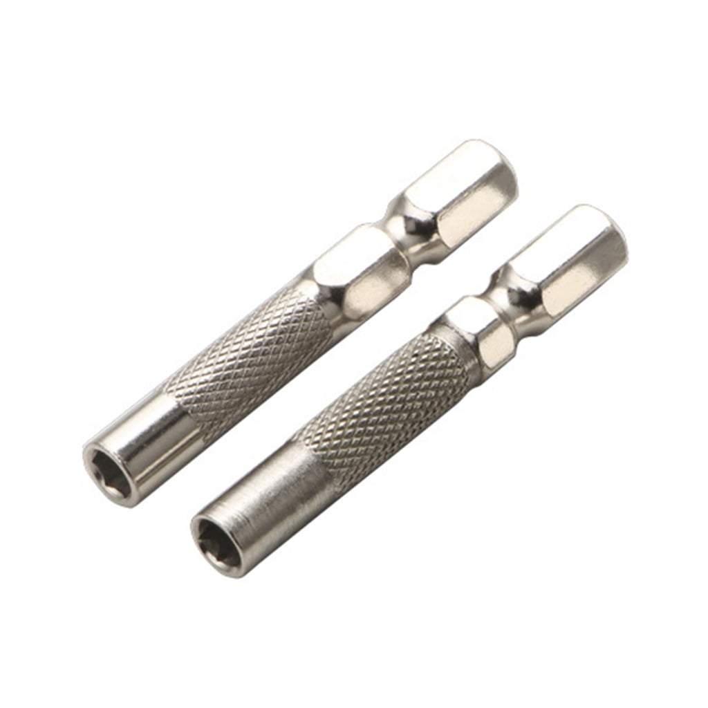 Yokua 2Pcs Hex Shank Converters 6.35mm to 4mm Magnetic Bit Adapter for ...