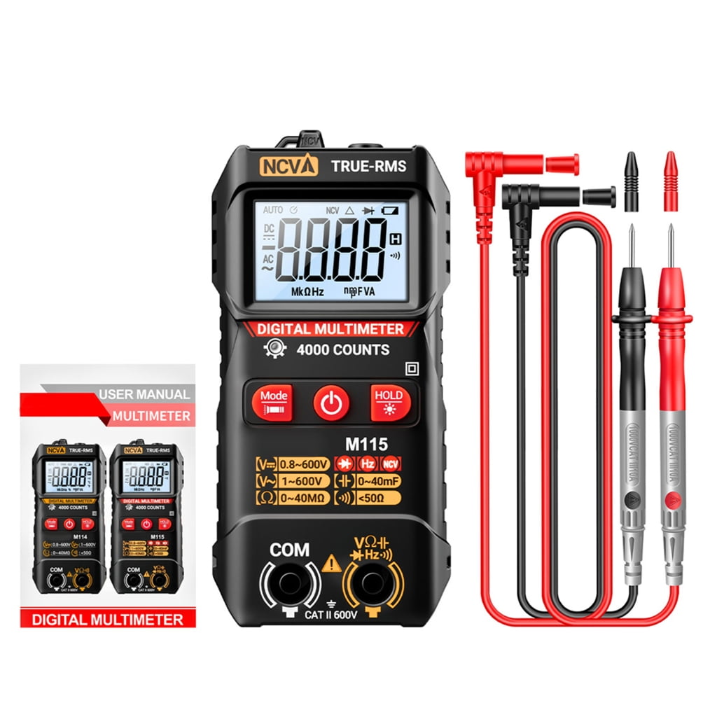 Yokua 4000 Counts Voltage Tester with Flashlight Multifunction Testing ...