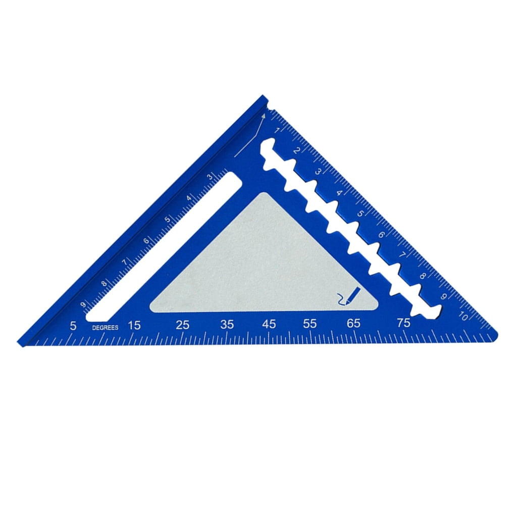 Yokua 4inch Aluminum Miter Triangle Ruler 45 Degree/90 Degree ...