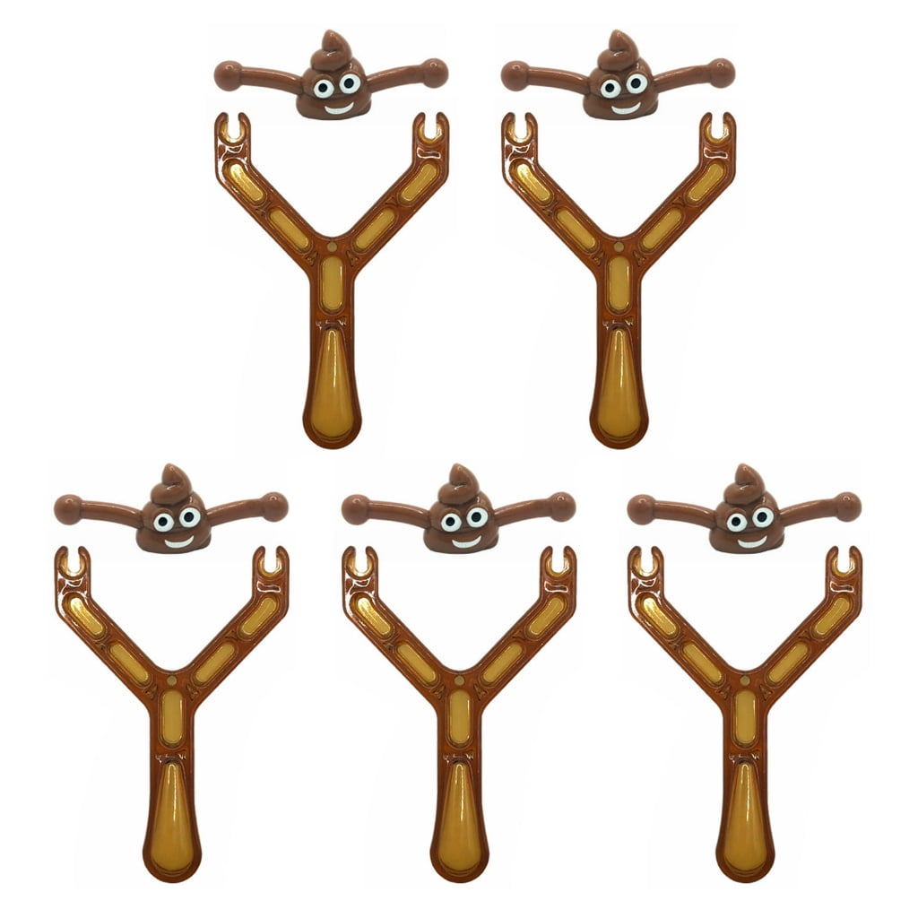 Yokua 5pcs Funny Catapult Poop Slingshots Poop Toy Children Sticky ...