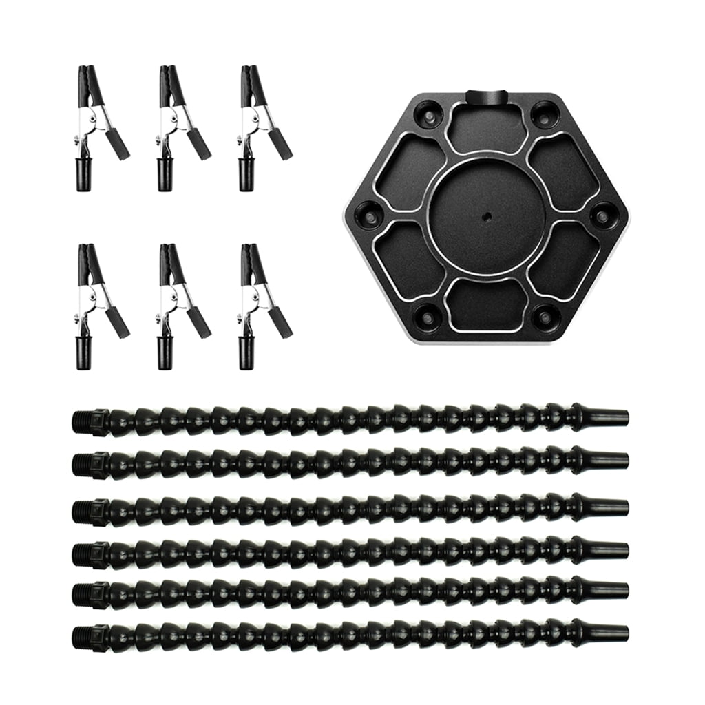 Yokua 6 Flexible Gooseneck Metal Arms Heavy Duty Base with Solder Spool ...
