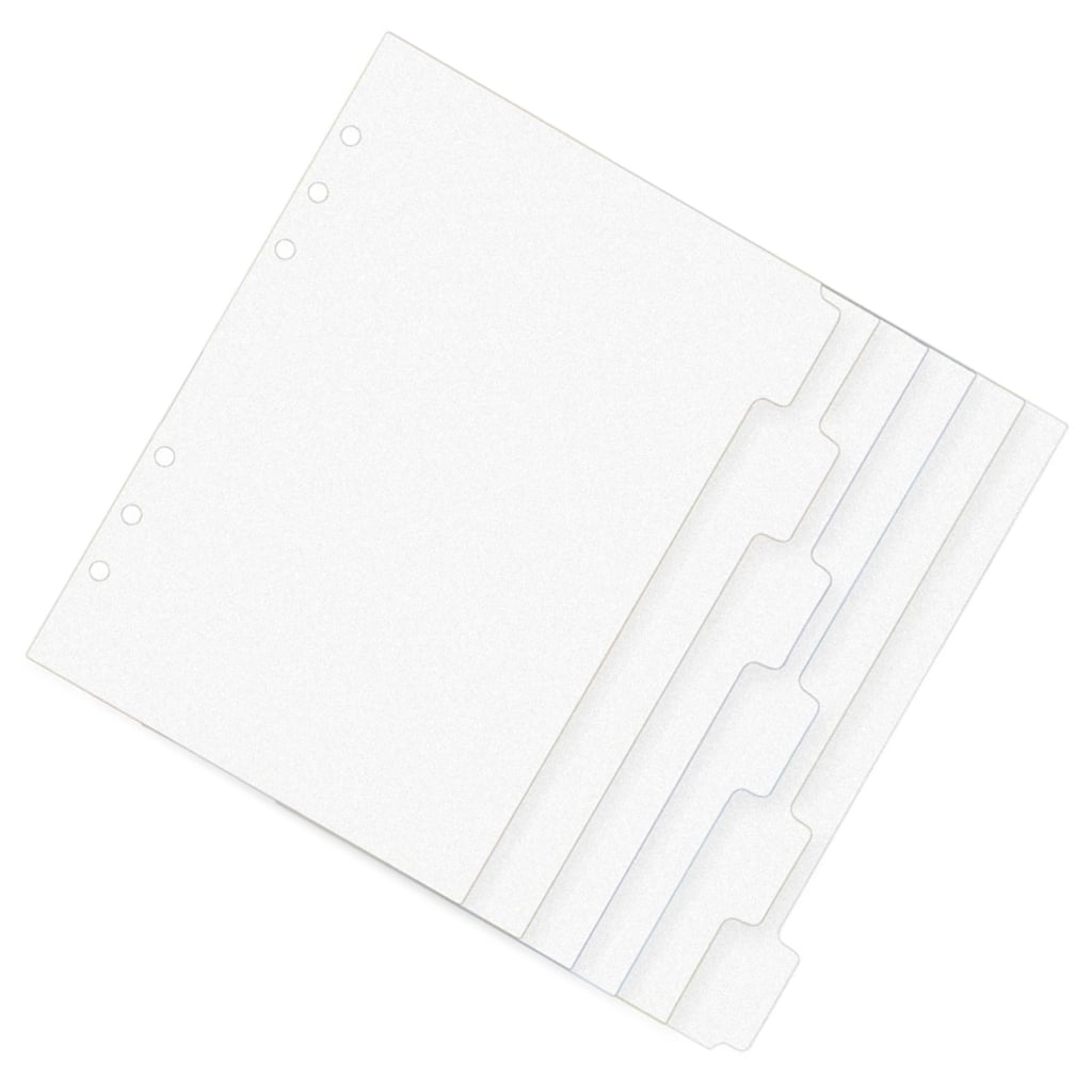 Yokua 6 Hole Binder Divider with Label Space for 6 Rings Binder ...