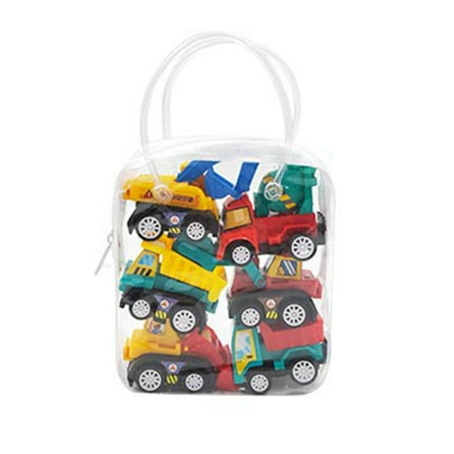 Yokua 6pcs Mini Pull Back Vehicle Inertia Car Toy Safe Plastic Car Set ...