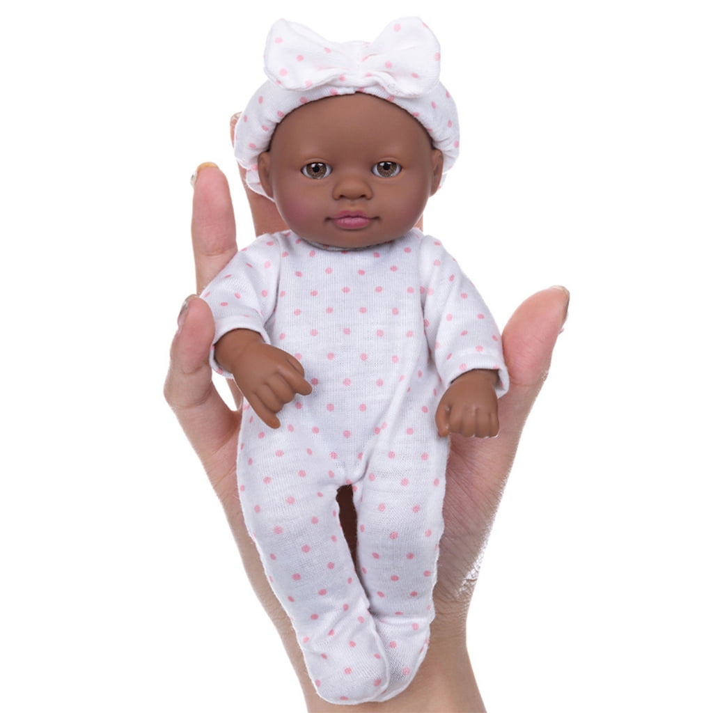 Yokua 7inch Miniature Soft Vinyls African Reborns Doll For Kids And ...