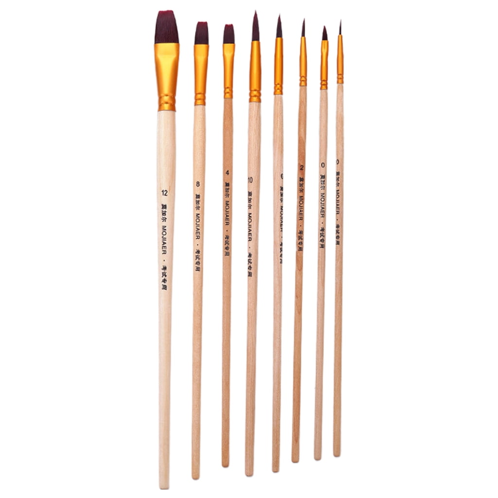 Yokua 8PCS Portable Paint Brush for Beginner Watercolor Gouache ...