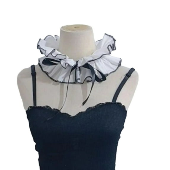 Yokua Adjustable Ruff Collar Detachable Ruffled Collar Female All ...