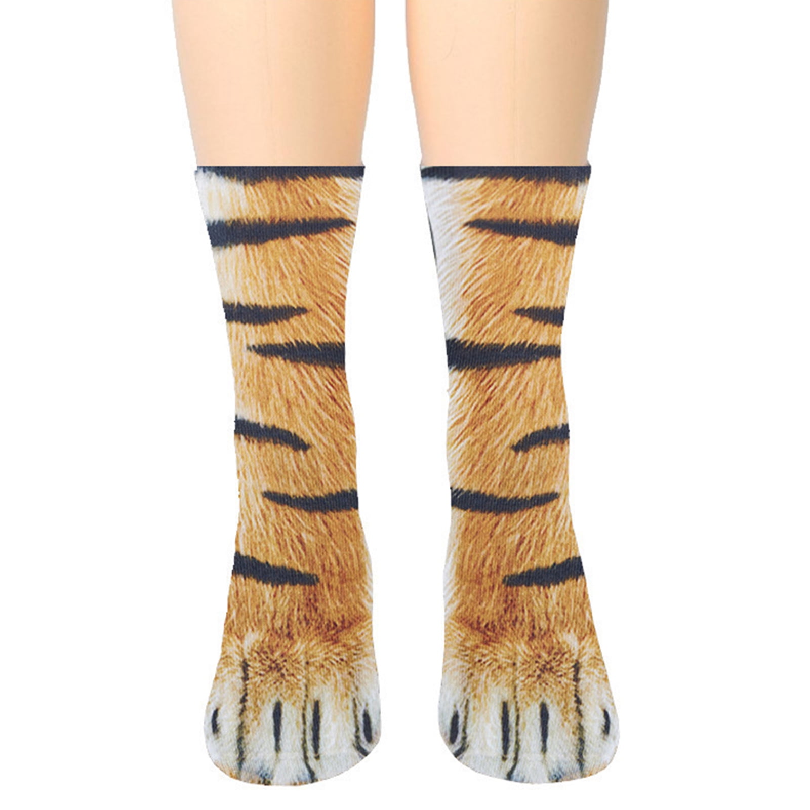 Yokua Adult Men Women Funny Animal Paws Socks Simulation Crazy for Cat ...