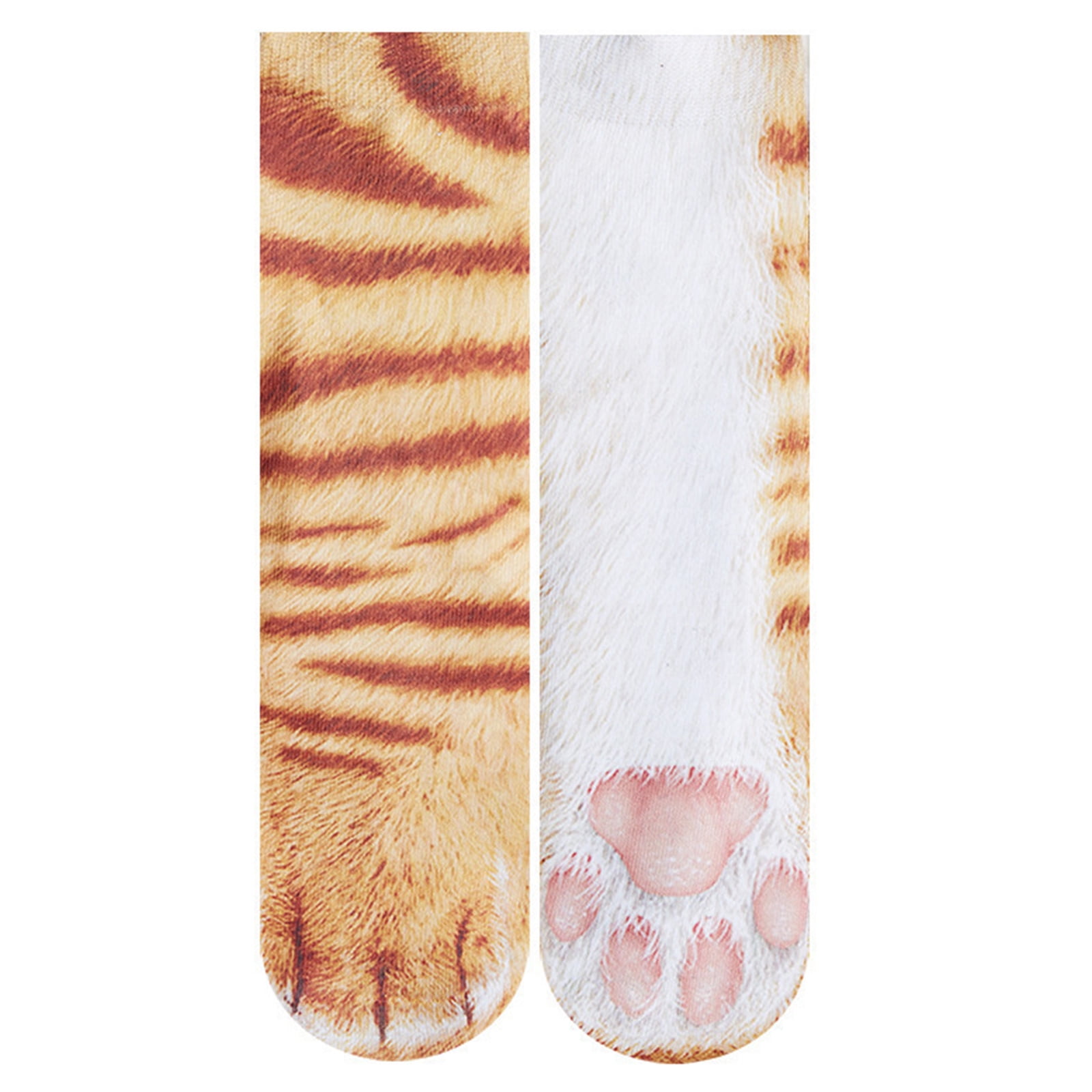 Yokua Adult Men Women Funny Animal Paws Socks Simulation Crazy for Cat ...