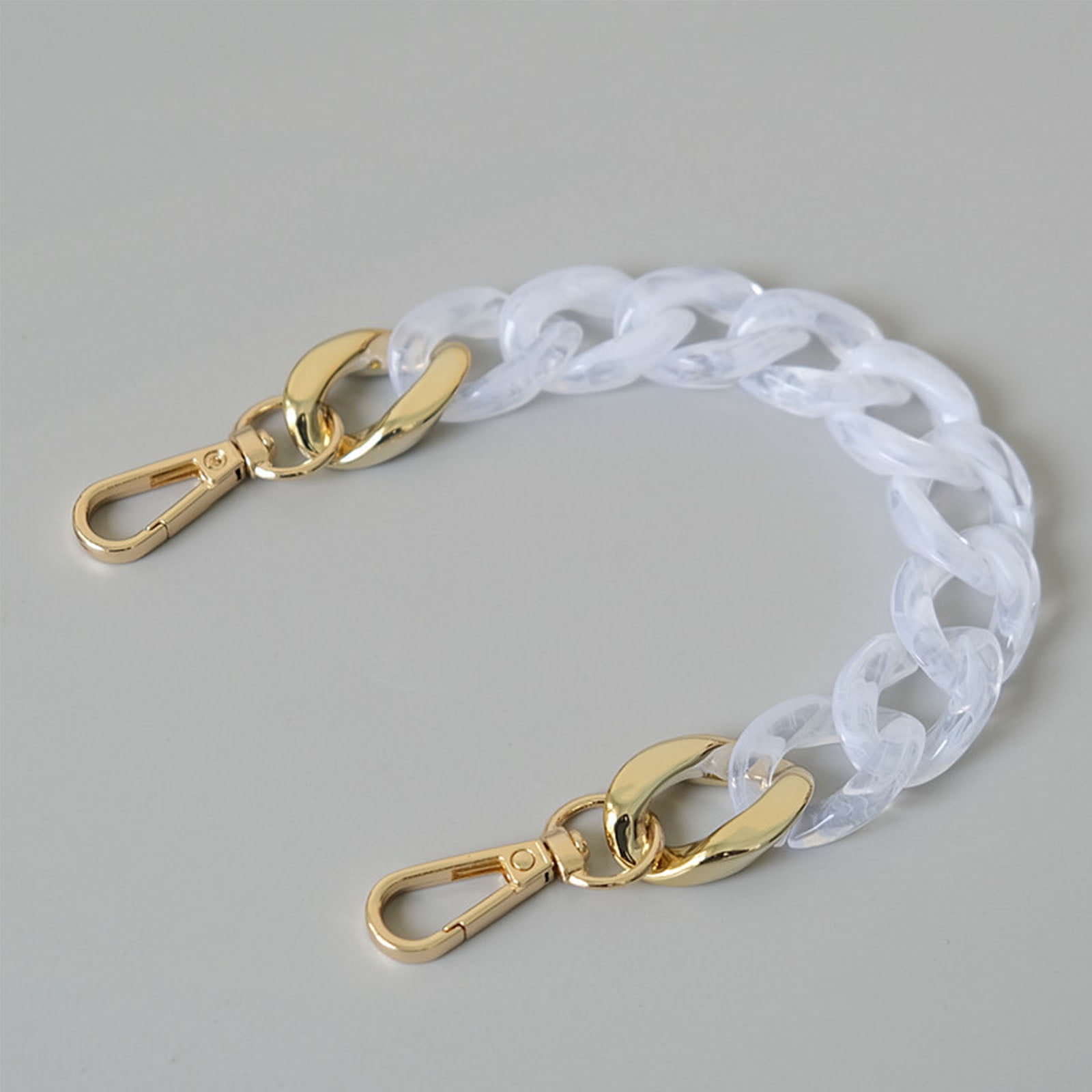 Yokua Bag Handle Chain DIY Acrylic Resin Handbag Strap Shoulder Purse ...