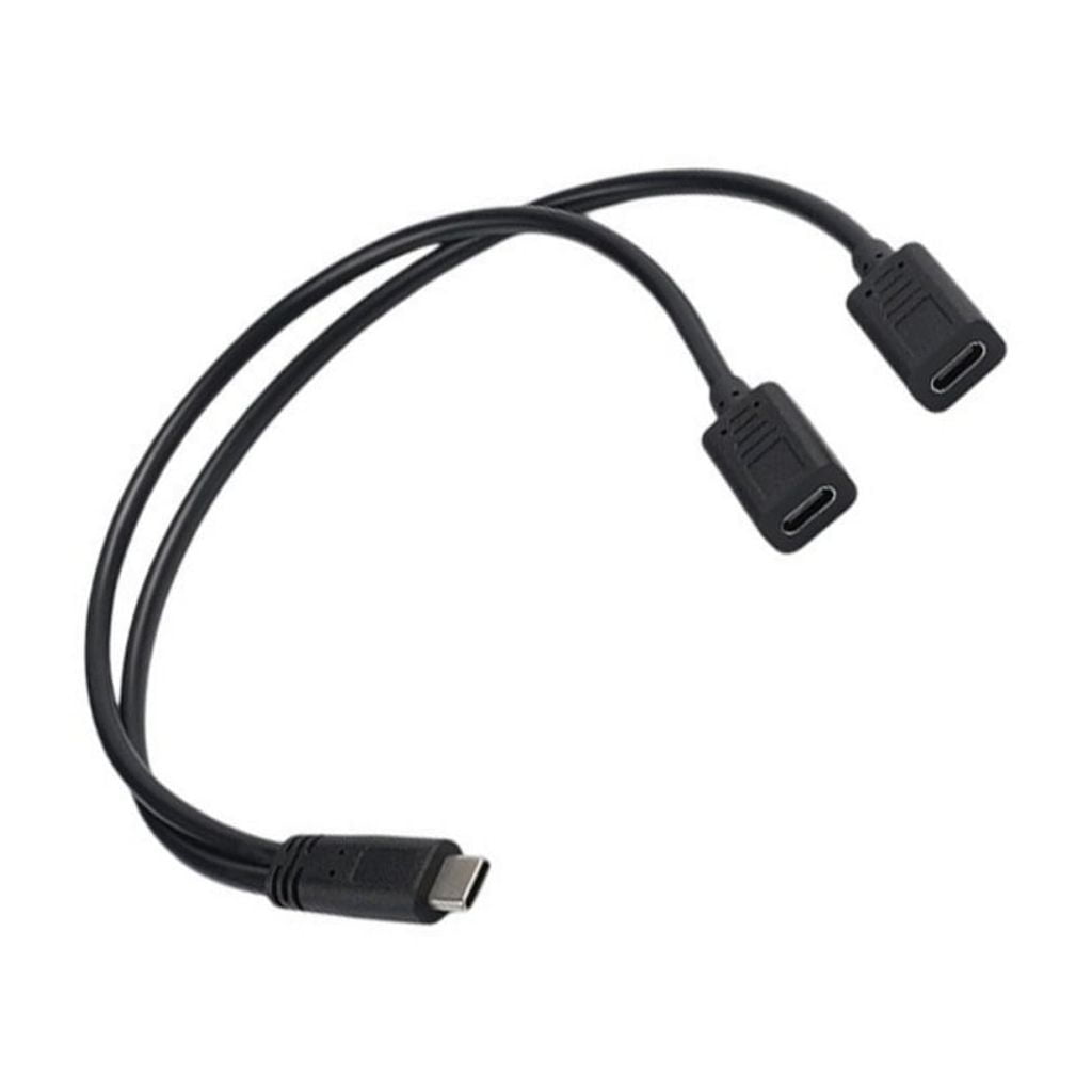 Yokua Cable Charging Cord USB C Male to Double USB C Female Charging ...