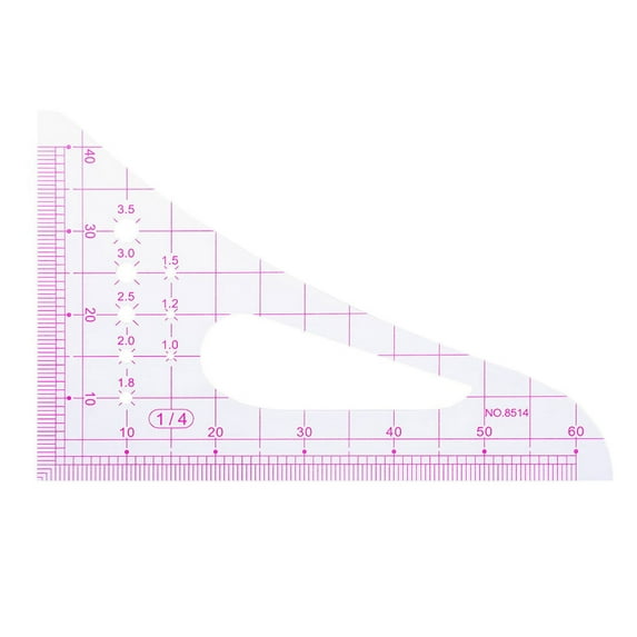 Yokua Clear Plastic Ruler Sewing Ruler Perfect for Patchwork & Quilting ...