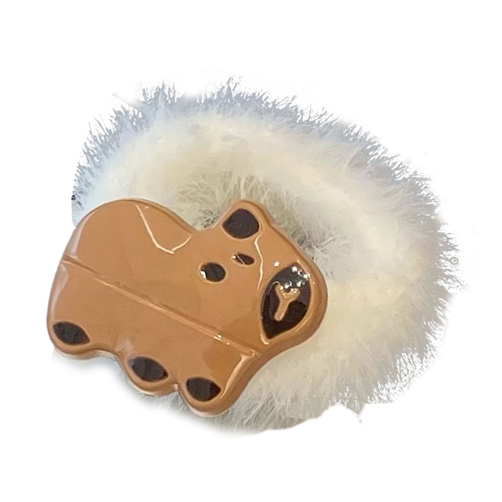 Yokua Cute Capybara Funny Hair Clip Hair Tie Sweet Fun Animal Hairpin ...