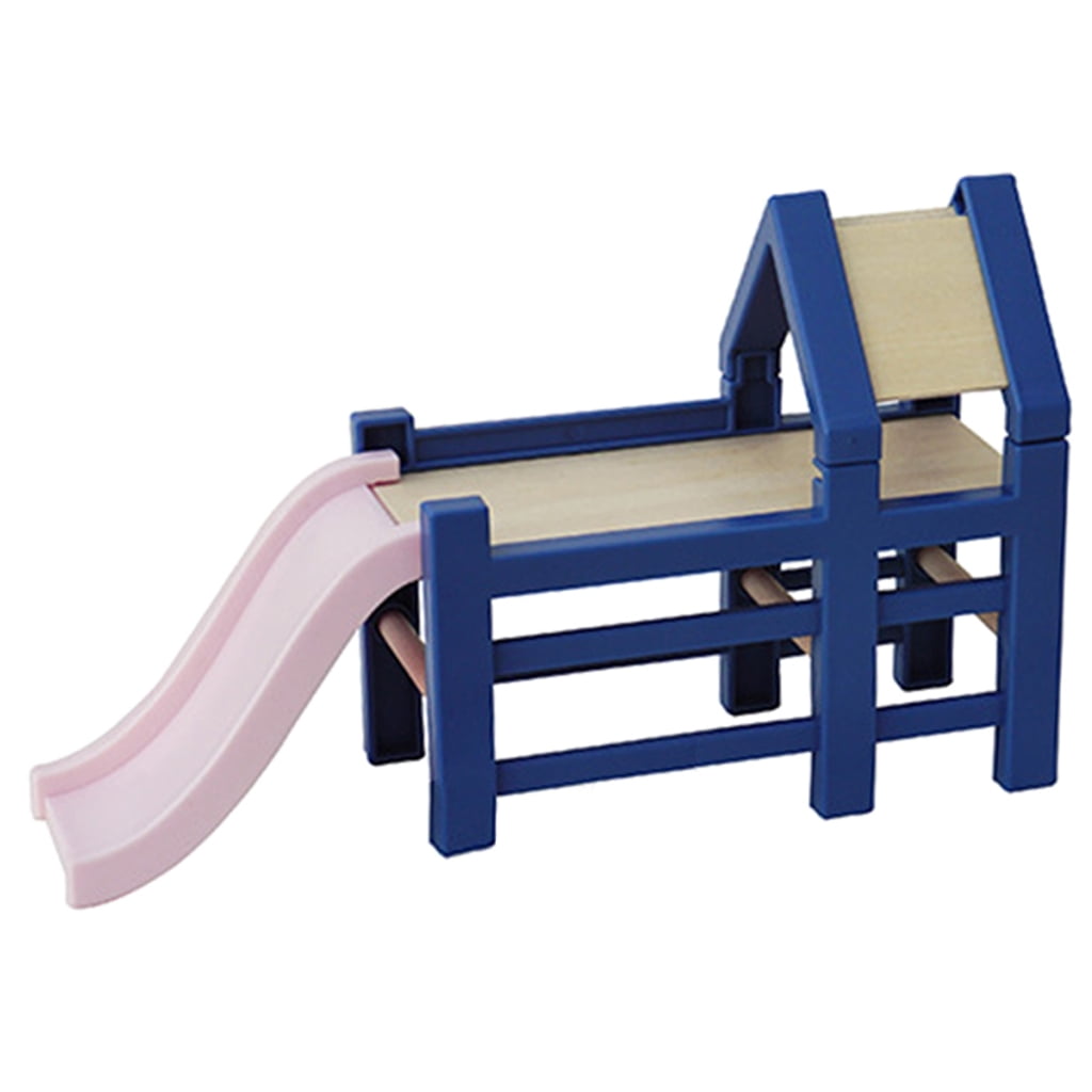 Yokua Cute Dollhouses Garden Slide Simulations Plastic Pretend Play Toy ...