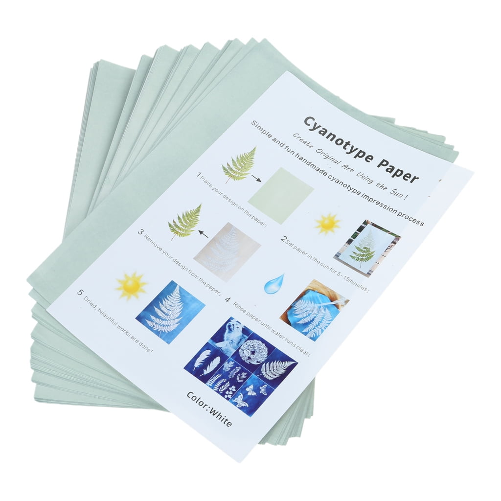 Yokua Cyanotype Paper High Sensitive Solar Drawing Paper Nature Art ...