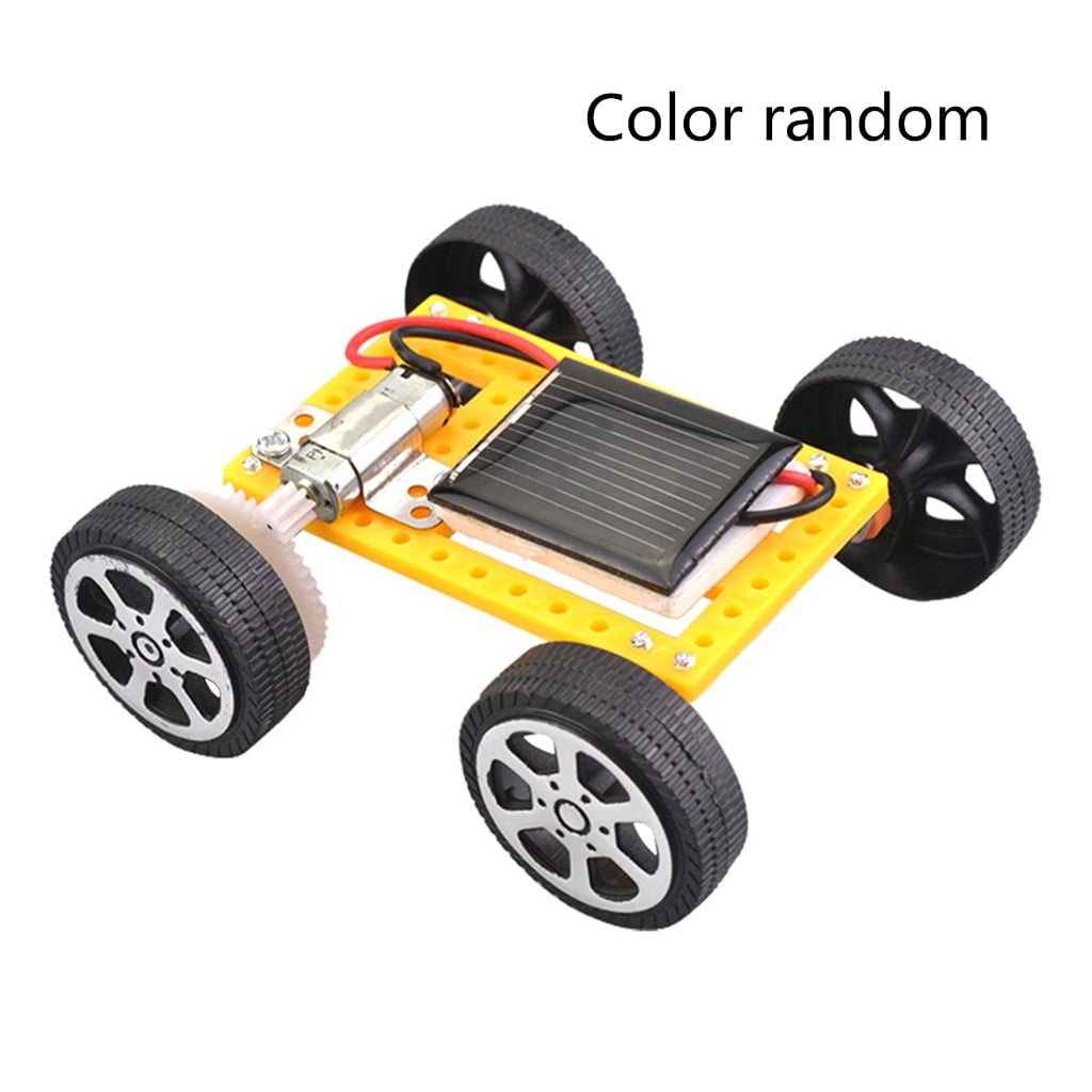 Yokua DIY Mini Solar Powered Toy Car for Kids Solar Power Toy Assembled ...