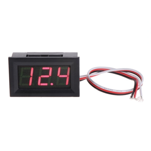 Yokua Digital Mini Voltmeter Gauge Tester Mount Car Motorcycle Battery ...
