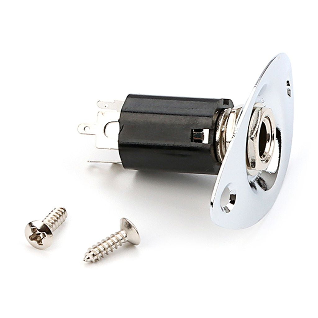 Yokua Electric Guitar Output Jacks Socket Plug Oval Output Input Jacks ...