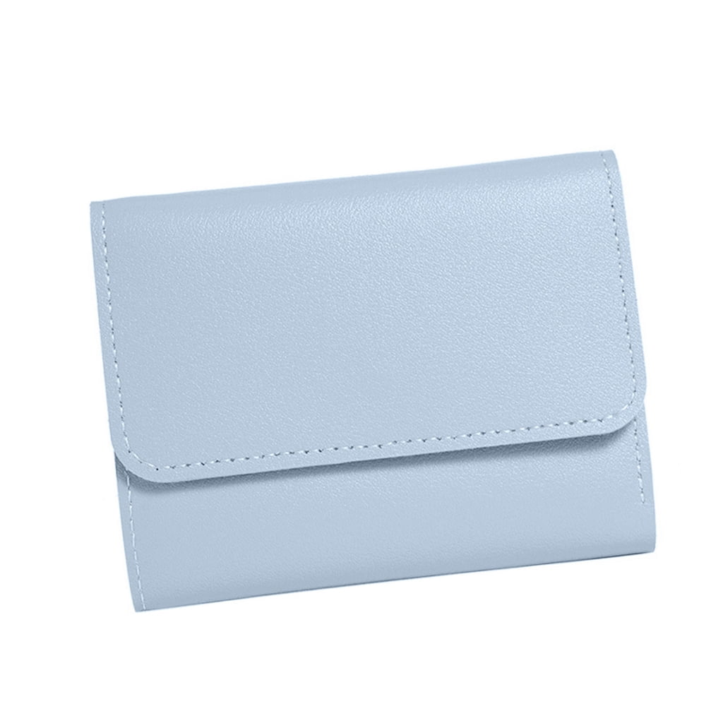 Yokua Elegant Solid Color PU Leather Compact Wallet for Modern Women ...