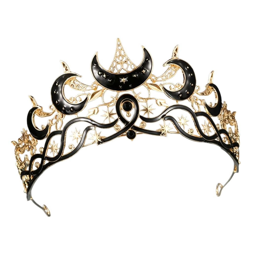 Yokua Elegant Stars Queen Crowns Rhinestones Headdress For Bride ...