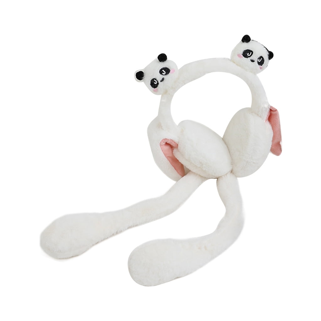 Yokua Fashionable Panda Plush Ear Muffs for Halloween Party Keep Warm ...