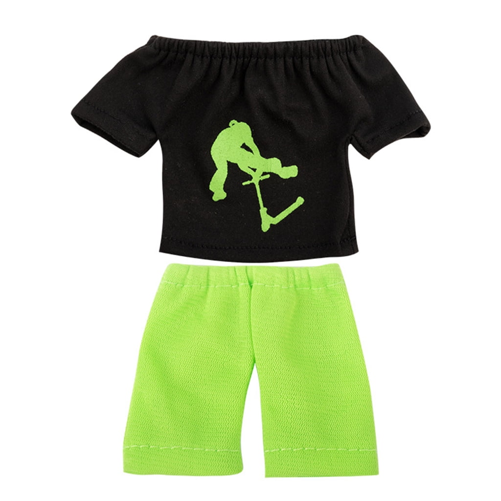 Yokua Finger Toy Skateboards Clothes Finger Tshirt Pants Finger Scooter ...