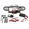 Yokua Front Bumper Winch Set with LED Light for TRX4 D90 D110 Defender ...