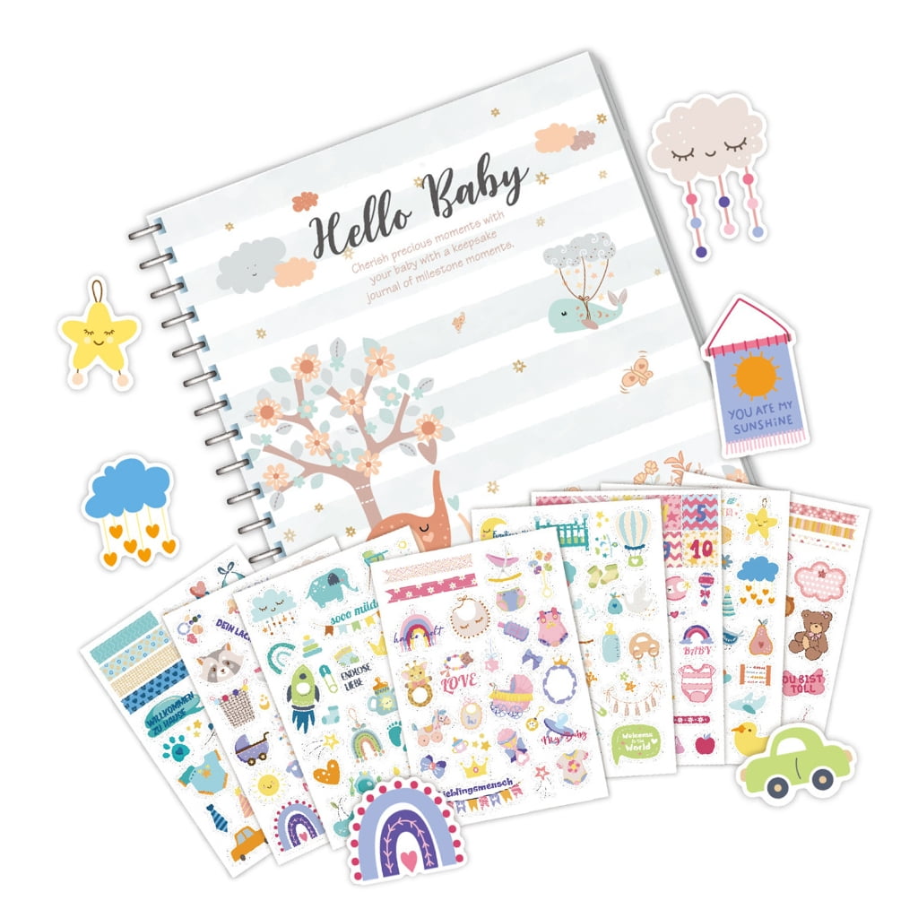 Yokua Gender Neutral Baby Memory Book Baby Scrapbook Album from ...