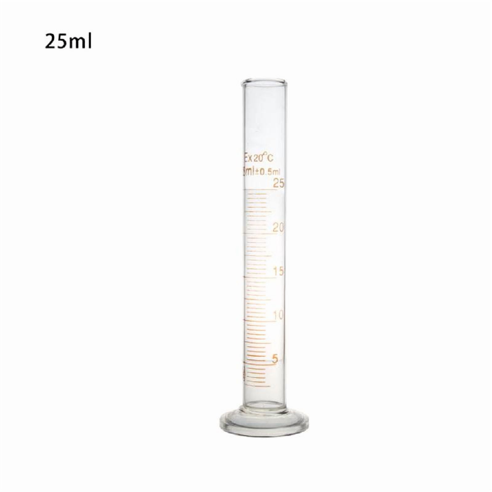 Yokua Glass Graduated Cylinder Lab Measuring Cylinder with Round Base 5 ...