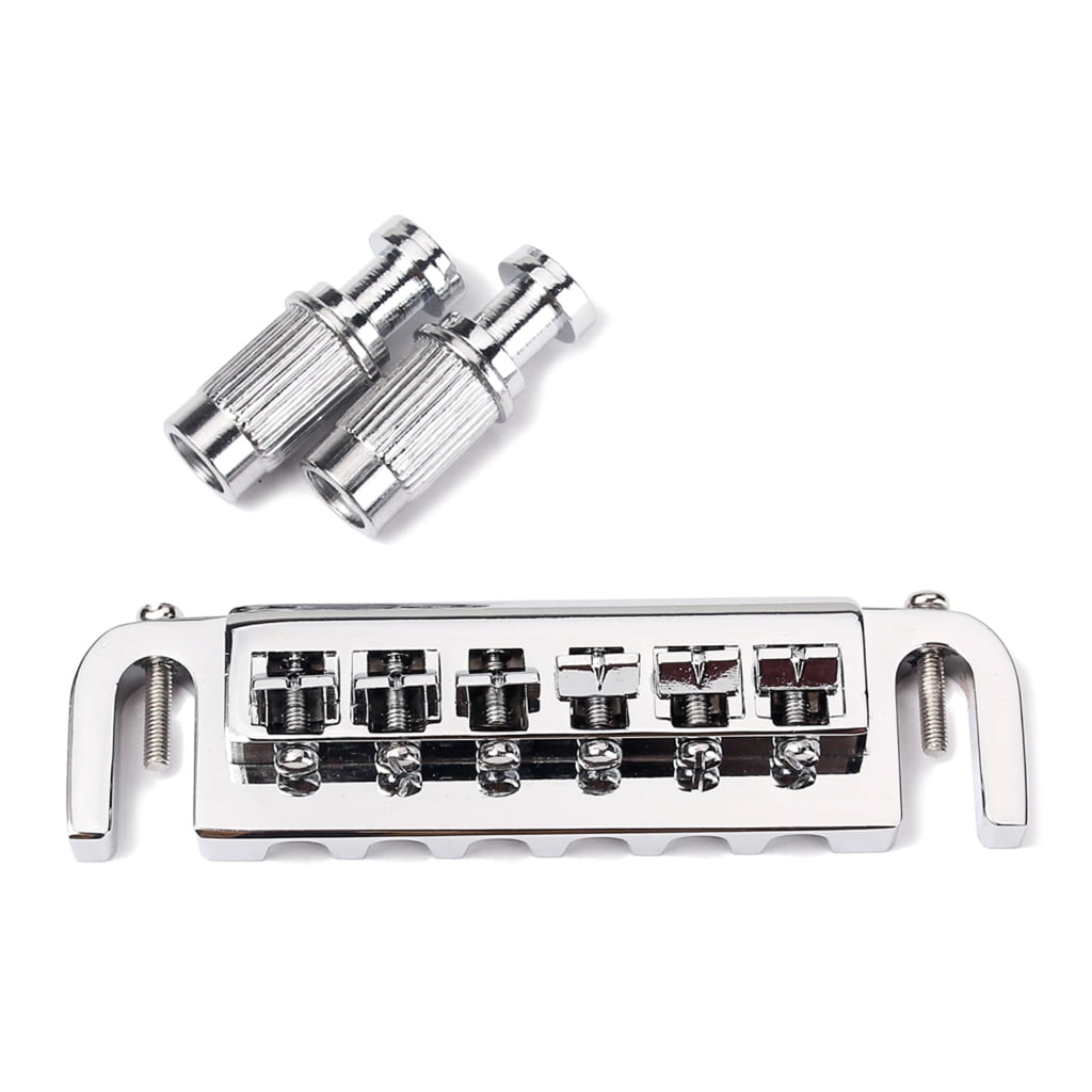 Yokua Guitar Roller Bridge Saddle Tailpiece Combo Adjustable Wraparound ...