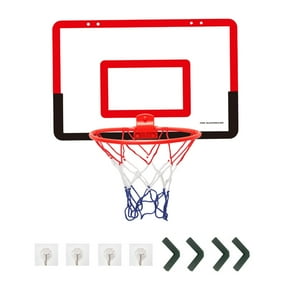 AND1 Over the Door Mini Basketball Hoop Set, 18"x12" Shatterproof ...