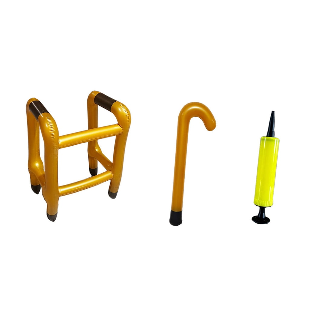 Yokua Inflatable Walker & Cane Set 40th Birthday Gifts Funny Old Age ...