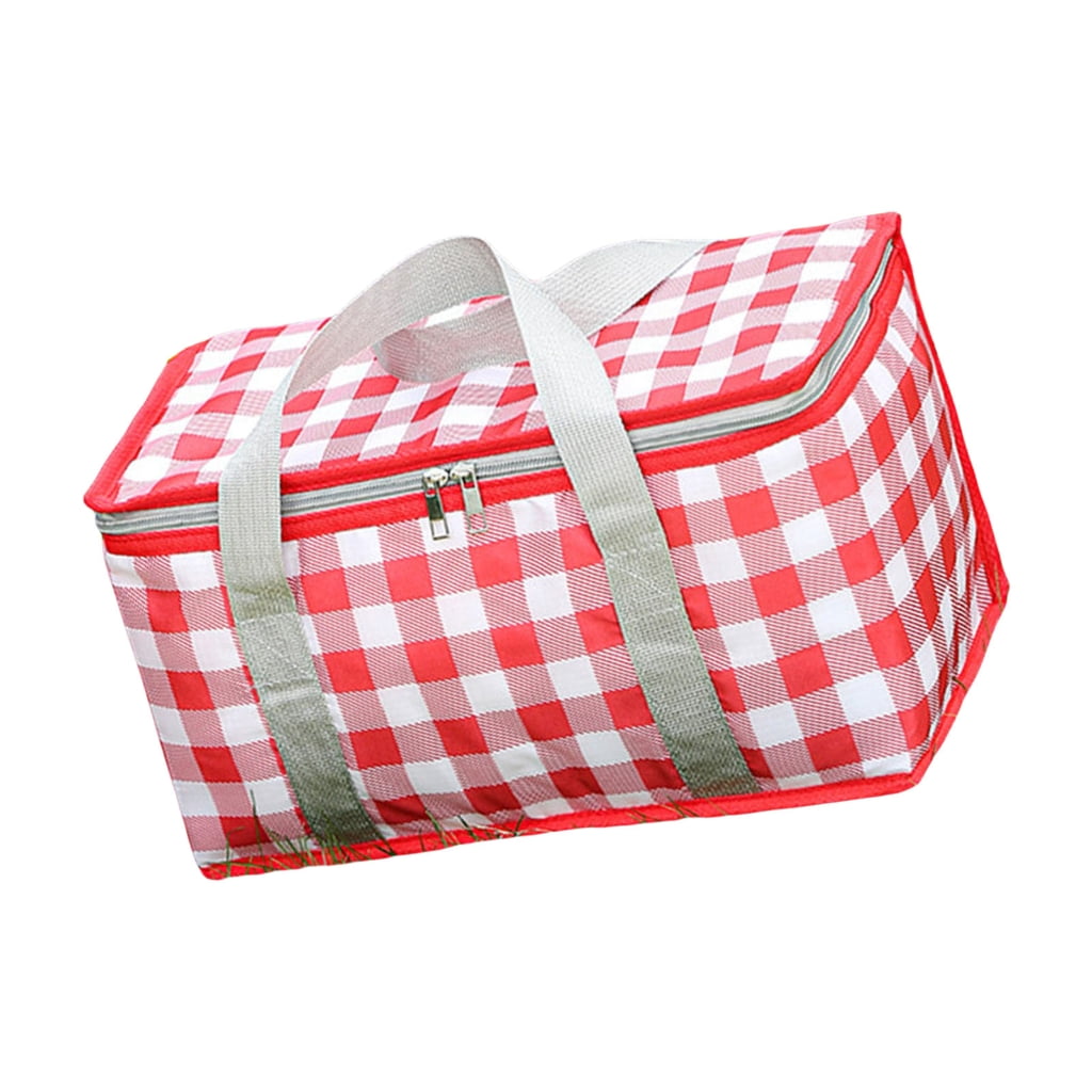 Yokua Insulated Picnic Basket Coolers Bag with Zippers Top Reusable ...