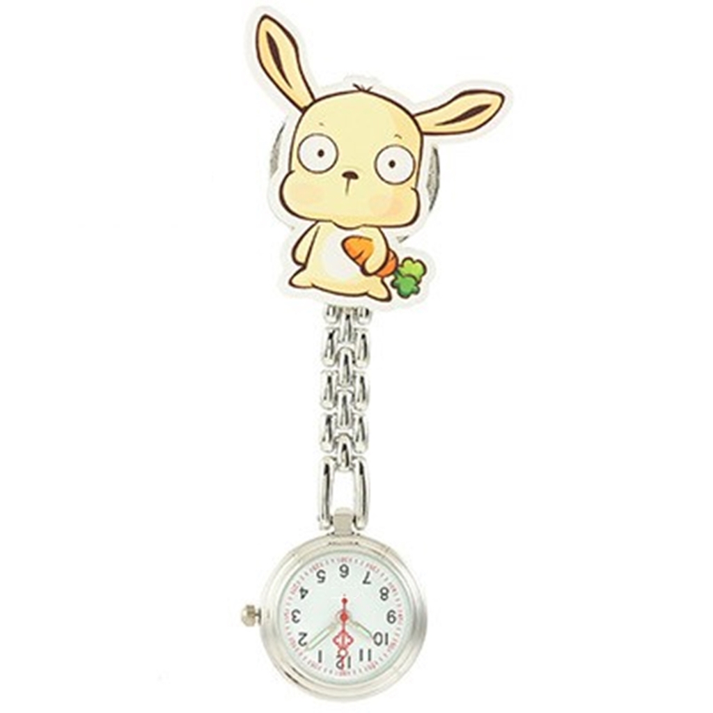 Yokua Lovely Cartoon Nurse Pocket Watch Comfortable Nurse Watch Pocket ...